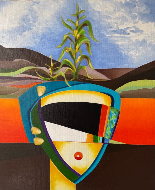 Corn Maiden - JChadima - Paintings & Prints, Ethnic, Cultural, & Tribal ...
