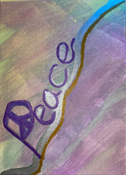 Purple Peace - Art Therapy Heals - Paintings & Prints, Abstract, Color ...