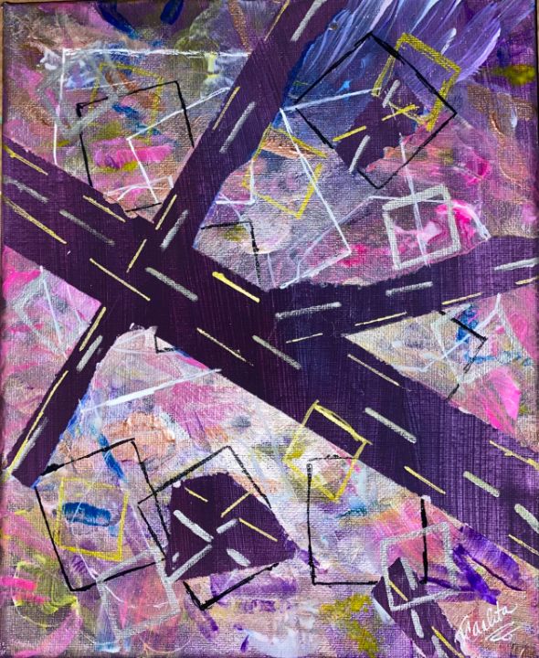 Intersections - Art Therapy Heals - Paintings & Prints, Abstract, Color ...