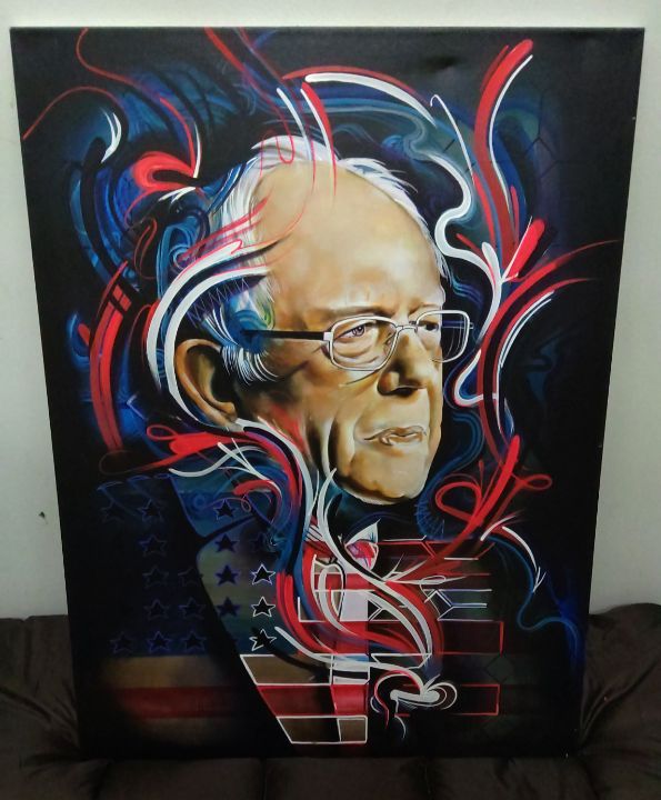 Bernie Sanders - Time 2 Marrs - Paintings & Prints, People & Figures ...