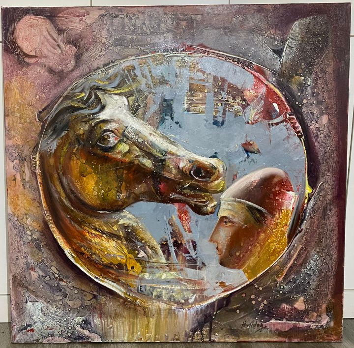 Emblema - Helidon Haliti’s painting - Paintings & Prints, Abstract ...