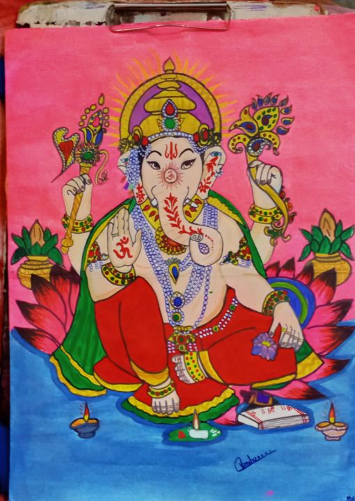 Shri ganesha - Rana's gallery - Paintings & Prints, Religion ...