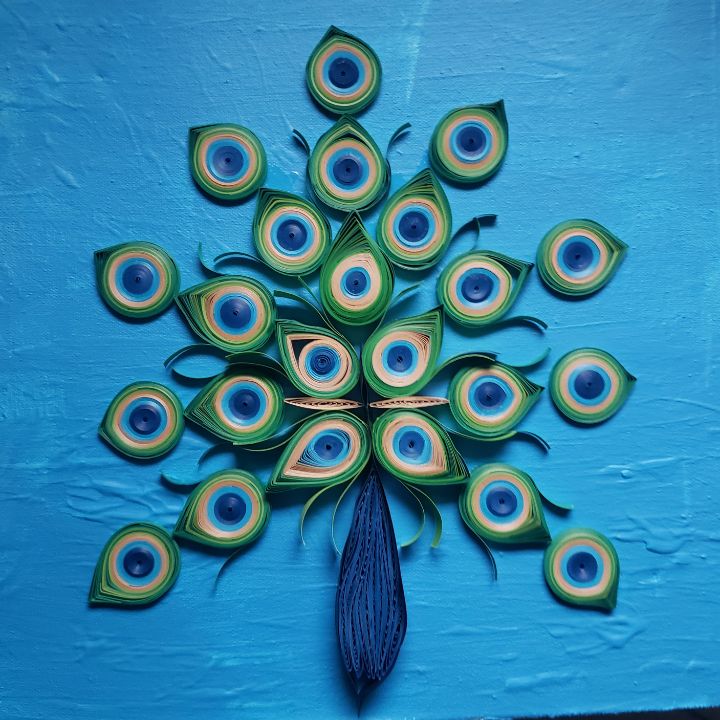 Peacock fan - Alison Armour - Crafts & Other Art, Other Crafts & Art ...