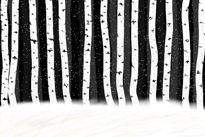 Birches - Tim McLaughlin Jr - Digital Art, Flowers, Plants, & Trees ...