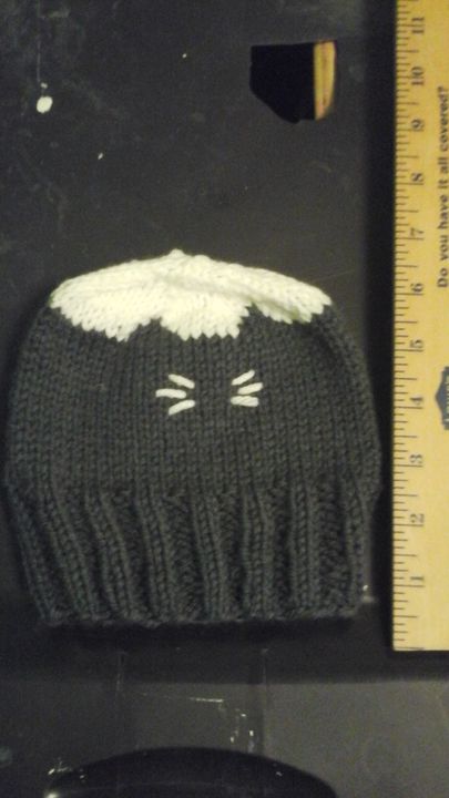 Baby cat hat infant grey kitten cap - EmmaKay's Creations - Crafts ...