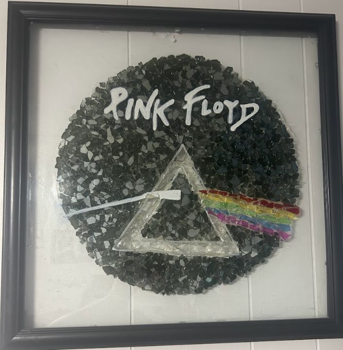 The Dark Side of the Moon - Broken Glass Art - Paintings & Prints ...