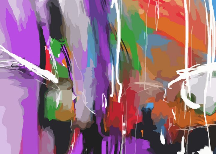 Shake - Wilfried van Dokkumburg - Digital Art & AI, Abstract, Movement ...