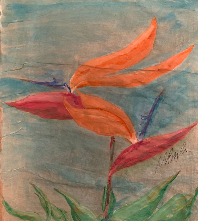 Bird of Paradise - Michelle Boyle Art - Paintings & Prints, Flowers ...