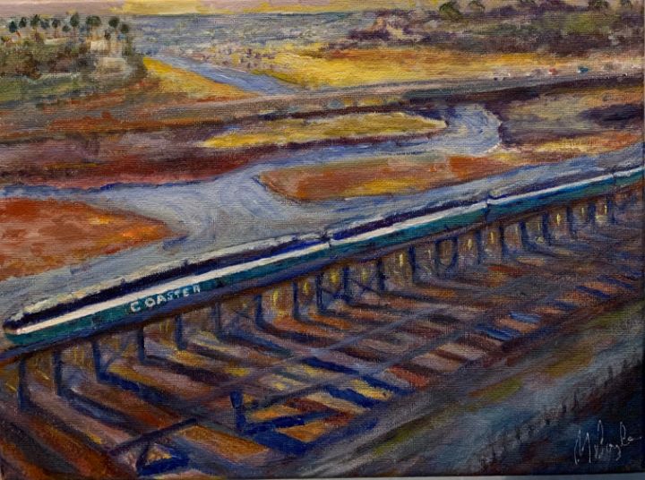 San Dieguito Lagoon - Michelle Boyle Art - Paintings & Prints ...