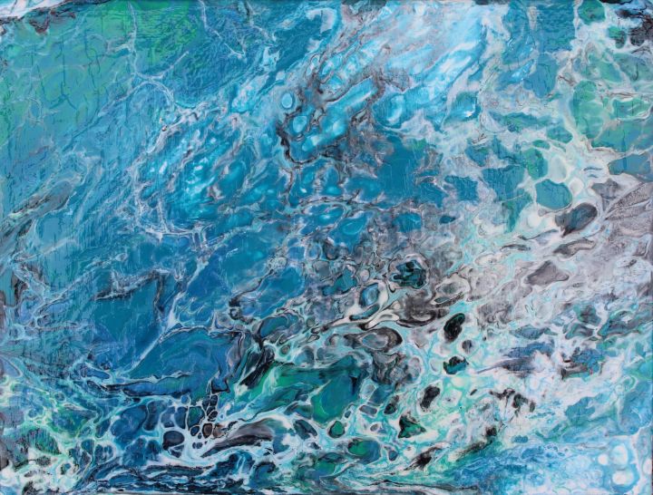On the Rocks - Felisa Moore - Paintings & Prints, Abstract, Movement ...