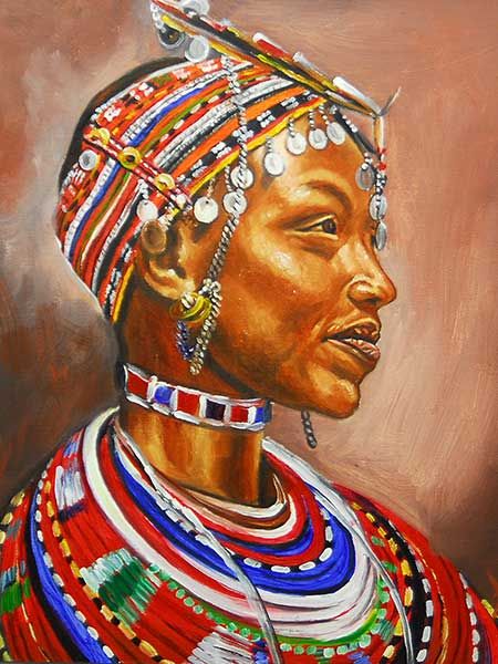 Masai colour painting wear - samuel mpatio partangu - Paintings ...