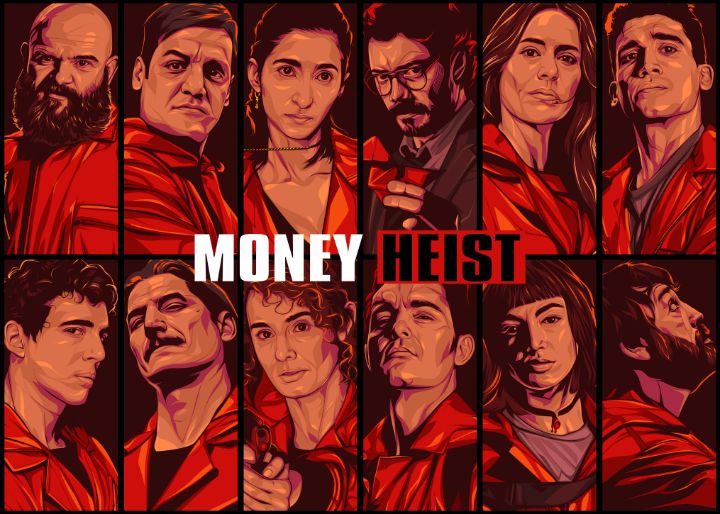 Money Hiest - rbnz - Digital Art & AI, Entertainment, Movies, Action & Adventure - ArtPal