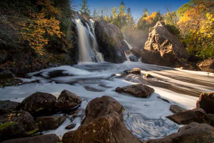 Gabbro Falls Michigan Wide Shot - Michigan Waterfalls - Photography ...
