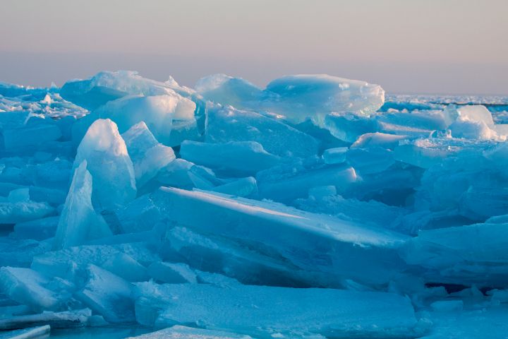 Ice Formations Mackinaw City Winter - Michigan Waterfalls - Photography ...