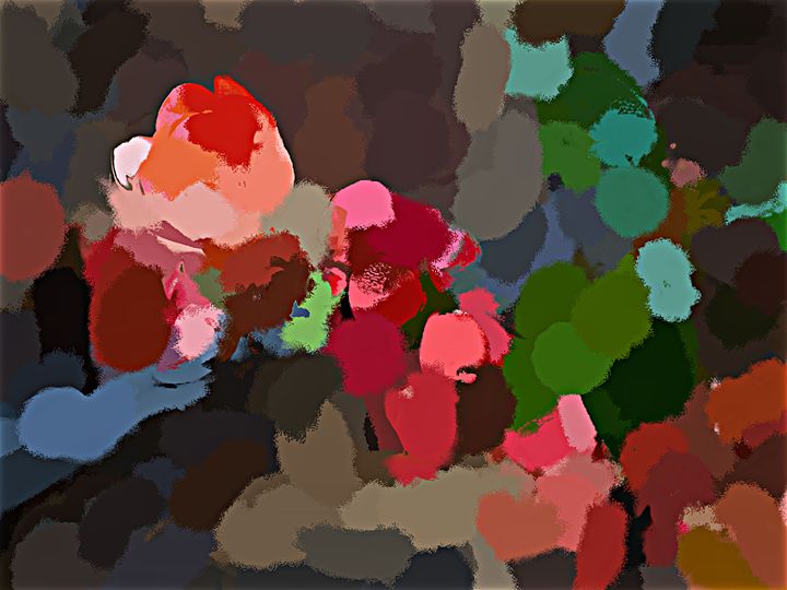 Flat Colored Flowers - Paintings and prints - Paintings & Prints ...