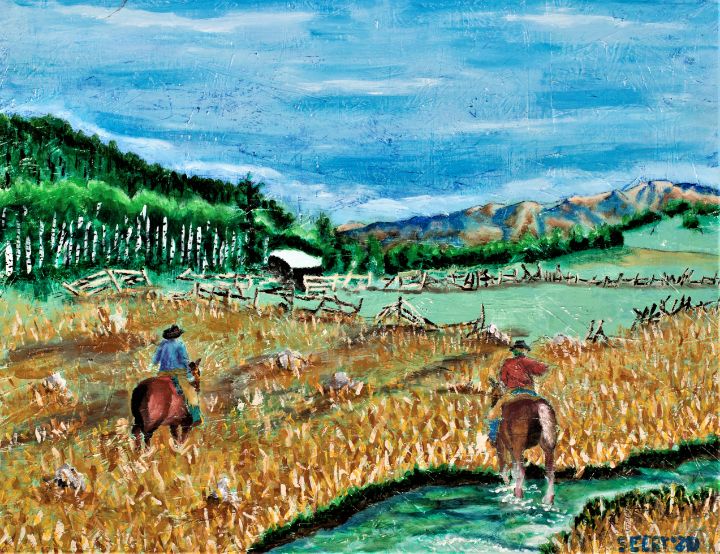 Old corral - Seery Studio - Paintings & Prints, Landscapes & Nature ...