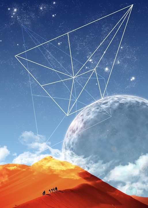 GeoSpace v - Emdot Designs - Digital Art & AI, Abstract, Geometric - ArtPal