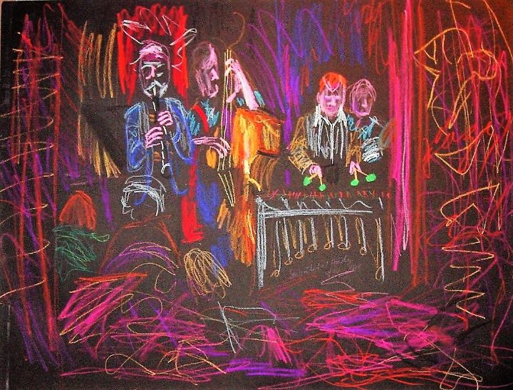 Chuck Hedges Swingtet - Stan Schultz Art - Drawings & Illustration ...