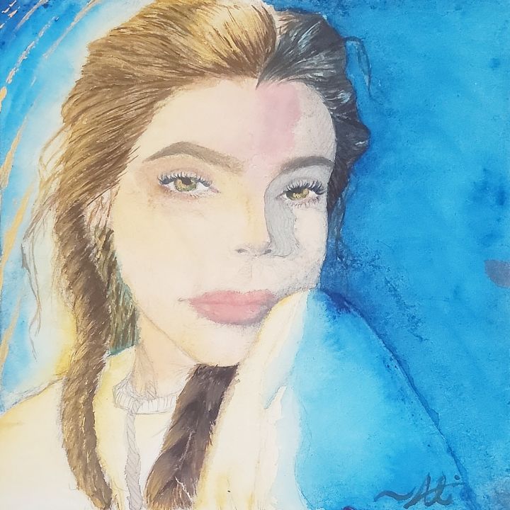Watercolor face 3 - Alison havnar - Paintings & Prints, People ...