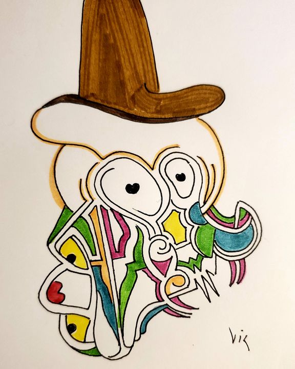 Cowboy Rick - gvp3 - Drawings & Illustration, Abstract, Color - ArtPal