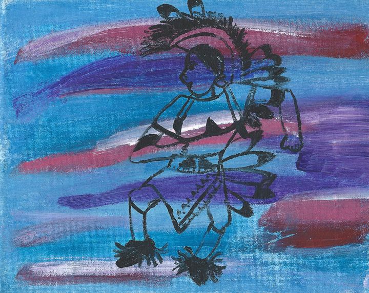 Dancing Indian - Molly jackson - Paintings & Prints, Ethnic, Cultural ...