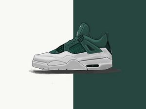 Nike Air Jordan retro IV - Artbyphio - Drawings & Illustration, Sports ...