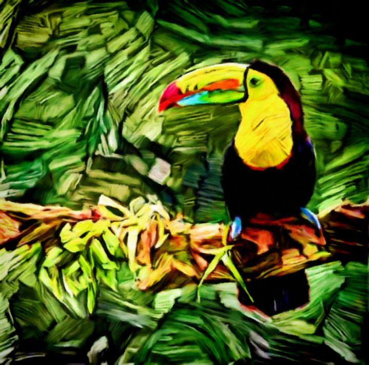 Tropical Toucan - Susan Maxwell Schmidt | Art on the Edge - Digital Art ...