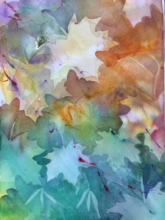 Maple Leaves- Negative Painting - SIDSANGART - Paintings & Prints ...