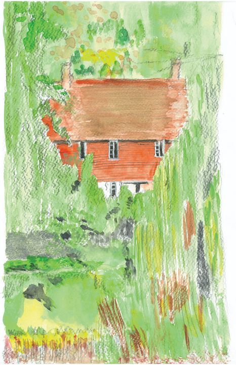 House at West Dean - #art_by_madeleinewilson.oxo - Paintings & Prints ...