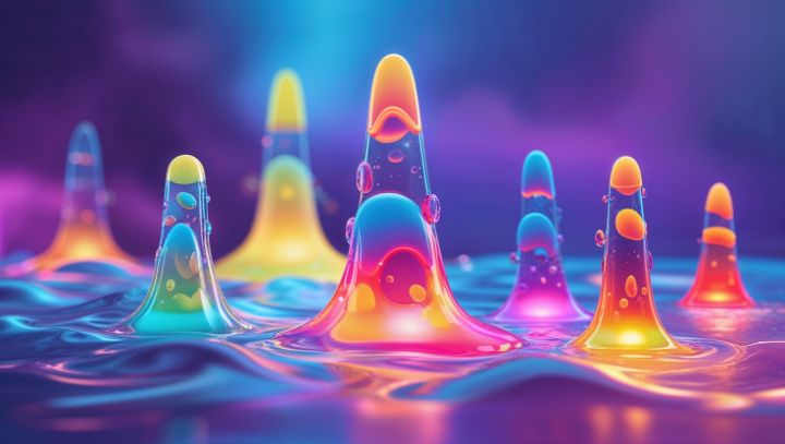 Lava lamp inspired color blobs - Agustin Beautiful Art - Paintings & Prints, Abstract, Color ...