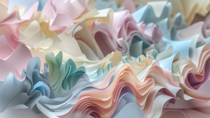 Abstract art using paper cut layers - Agustin Beautiful Art - Digital ...