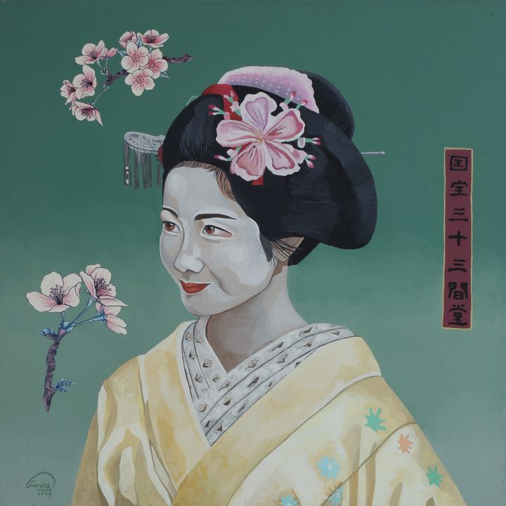Youthful Geisha - Charmaine Lenisa - Paintings & Prints, Ethnic ...
