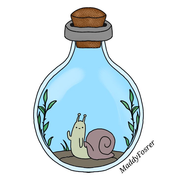 Adventure time: Snail - MaddyFoster - Paintings & Prints, Childrens Art ...