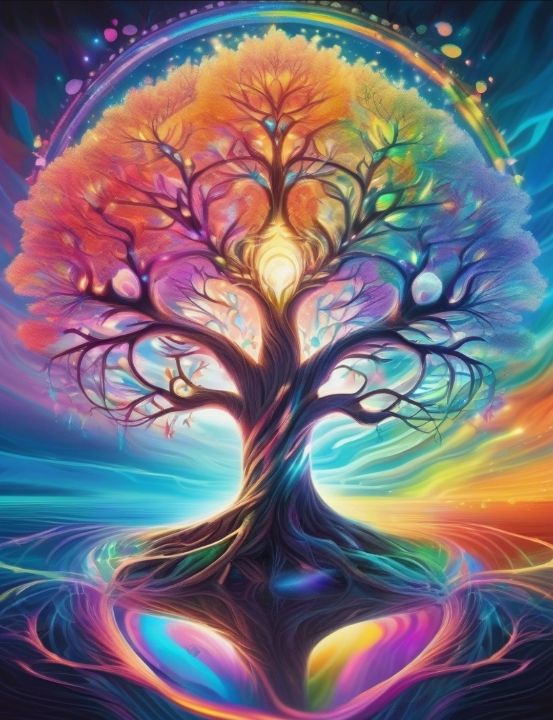 Magical Tree Of Life - Essence Of Karma - Digital Art & AI, Fantasy ...