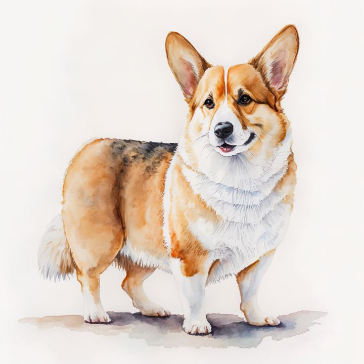Corgi Watercolor Painting 2 - POD Creative - Paintings & Prints ...