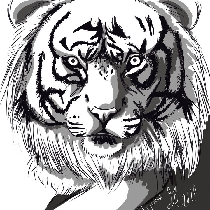 Tigress - Atizay Pasyon - Paintings & Prints, Animals, Birds, & Fish ...