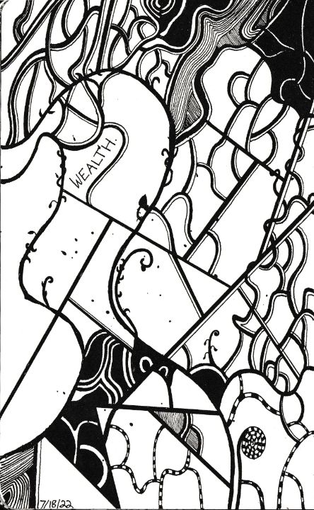 WEALTH. - Lines by Alyx - Drawings & Illustration, Abstract, Irregular ...