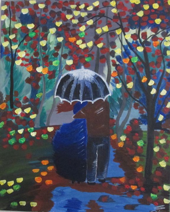 Romance In Autumn - nkazi3333 - Paintings & Prints, People & Figures ...