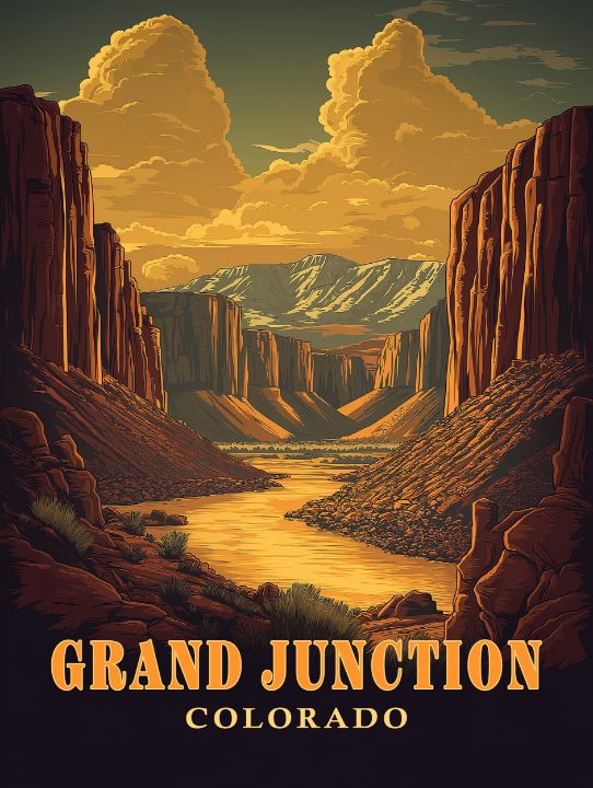 Grand Junction, Colorado Vintage - Vintage Posters - Digital Art & AI ...