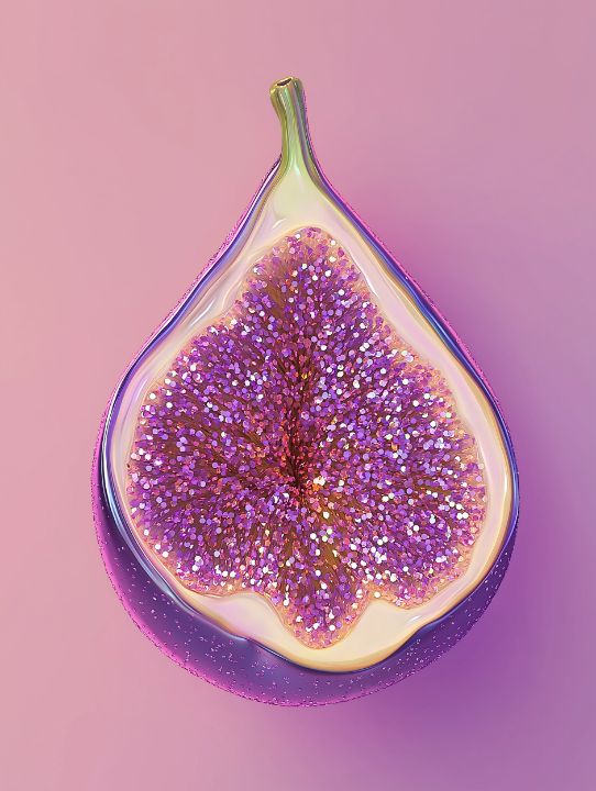 Holographic Fig Poster - Vintage Posters - Digital Art & AI, Food ...