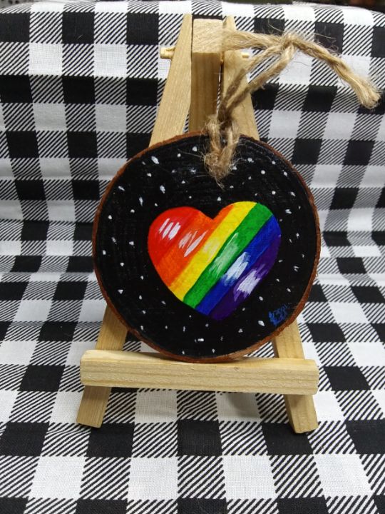 Rainbow heart - Art By Katherine - Paintings & Prints, Holidays ...