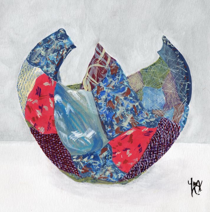 Patchwork Ceramic After Zoe Hillyard - Fox Heart Art - Paintings ...