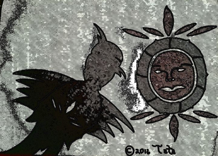 Bird Rescued by Bamboo Eskimo Sun - Tata Kimfa - Drawings ...