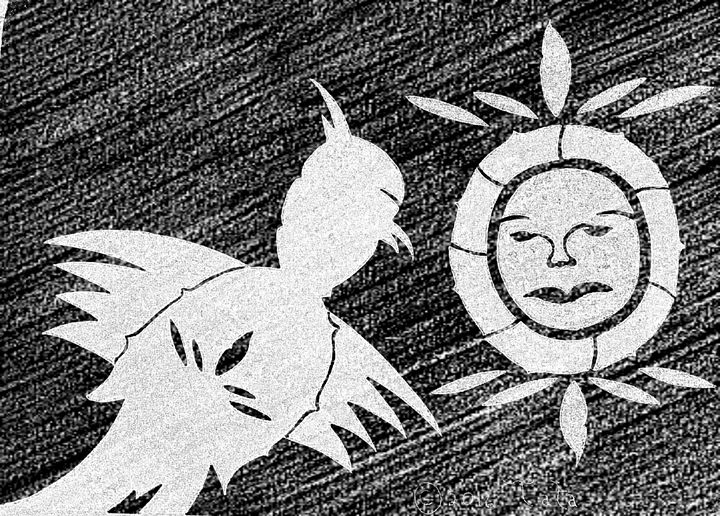 Bird Rescued by Bamboo Eskimo Sun 3 - Tata Kimfa - Drawings ...