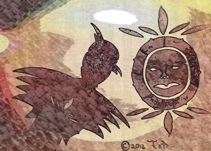 Bird Rescued by Bamboo Eskimo Sun 7 - Tata Kimfa - Drawings ...