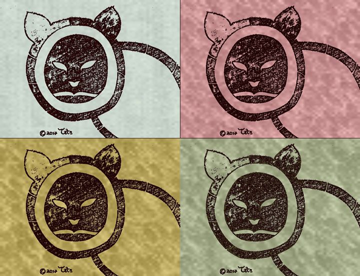 Bamboo Eskimo Cat Quad Two - Tata Kimfa - Drawings & Illustration ...