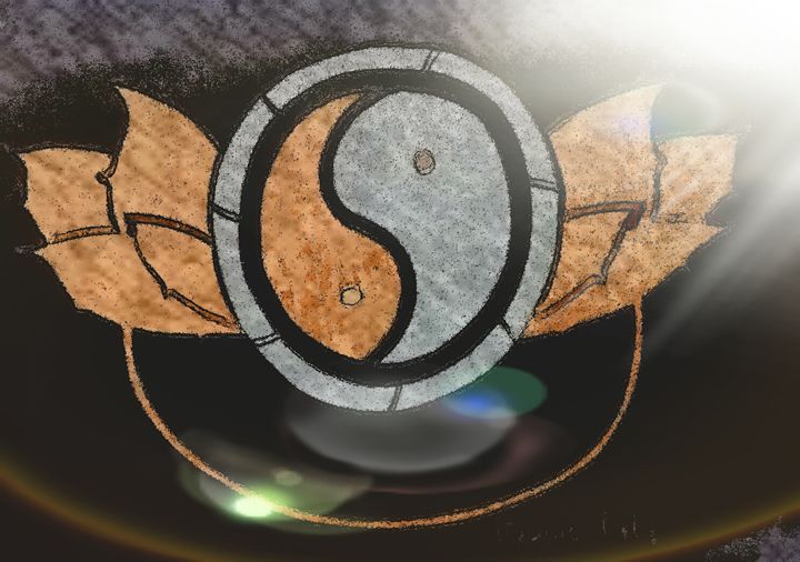 Bamboo Flower Yin Yang Wheel Four - Tata Kimfa - Drawings ...