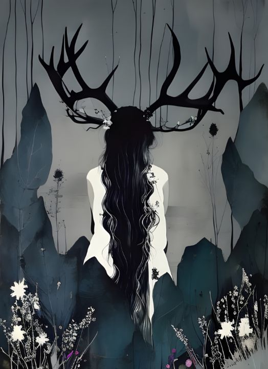 Abstract Pagan Woman - Angelandspot - Digital Art & AI, People ...