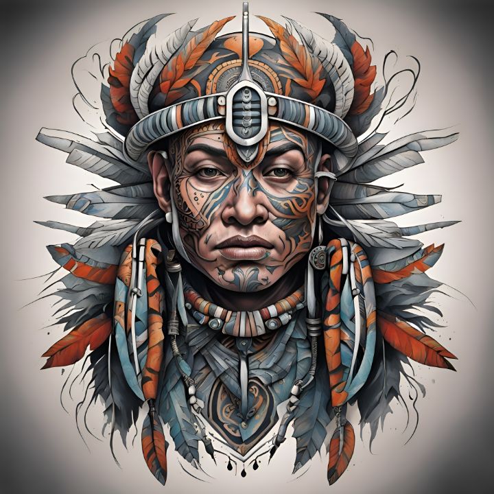 Tribal Warrior 2 - Sifo2024 - Digital Art & AI, Ethnic, Cultural, & Tribal, Other Ethnic ...