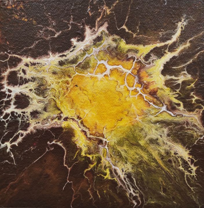 Painting #60 abstraction miniature - Katerinaart - Paintings & Prints ...